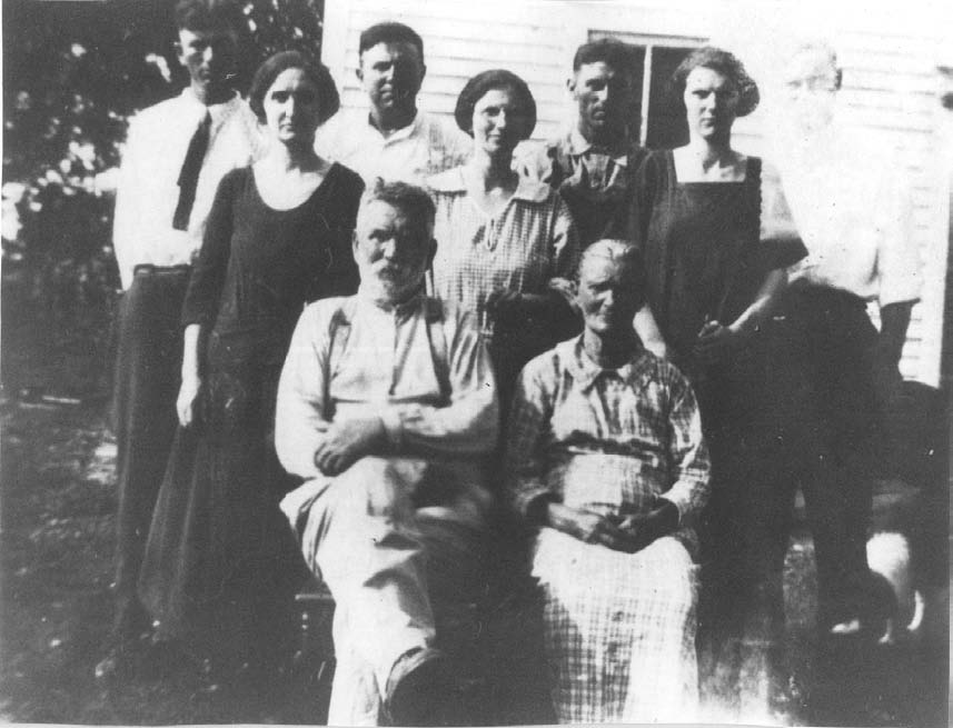 the joseph nichols family l to r back row oscar o nichols amos b ...
